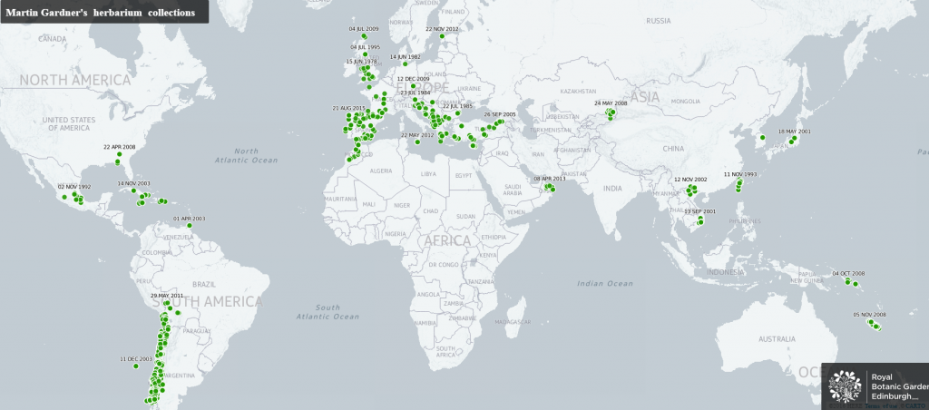 Zoomable and searchable map of the Herbarium Collections of Martin ...